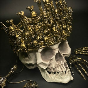 Death Skull Crown, Evil Queen, Dark Fairy Crown, Vampire Crown, Gothic ...