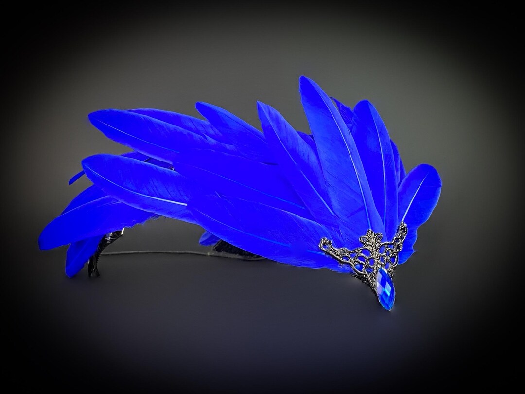 Blue Bird Tiara, Cosplay Phoenix Crown, Fire Bird Headdress, Elven ...