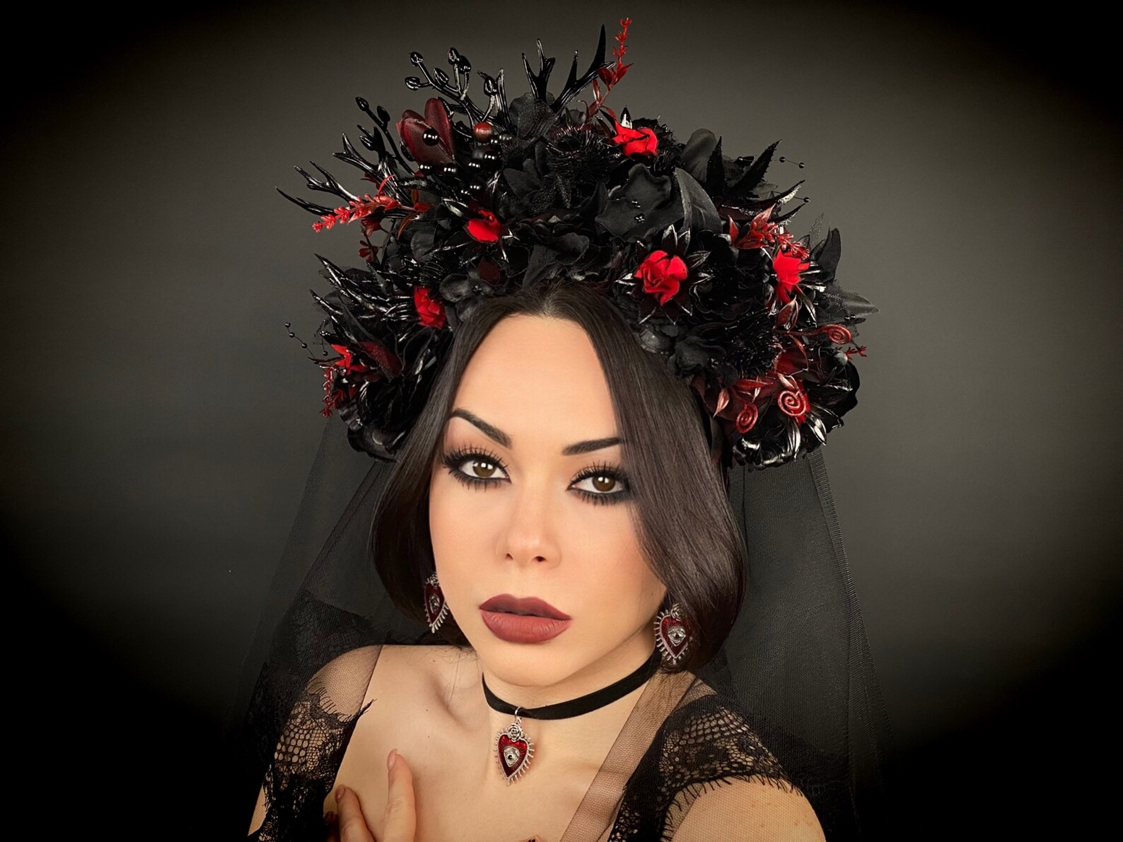 Dark Fairy Crown, Forest Crown, Evil Queen, Dark Evil Fairy, Gothic ...