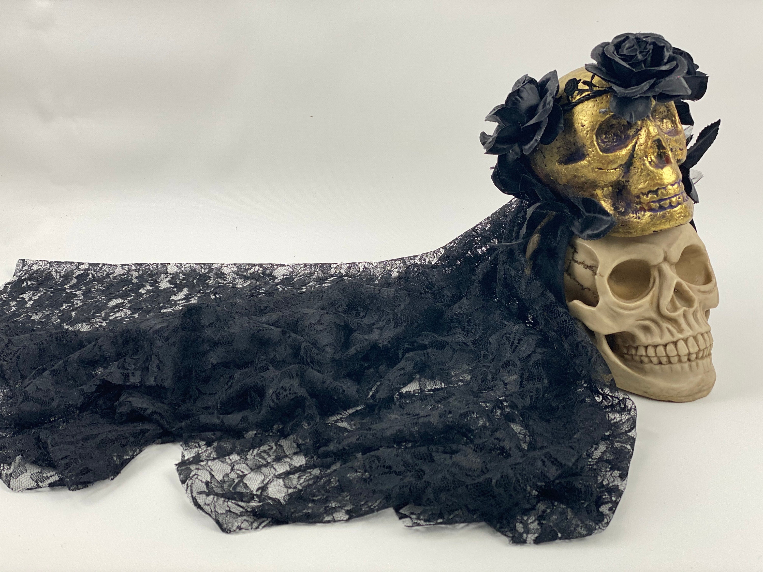 Voodoo Preistess Skull Headband Halloween Headpiece With | Etsy