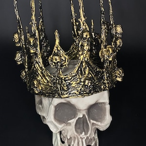 Gothic Men's Crown, Large Men's Crown, Devil Crown, Dark King, Vampire ...