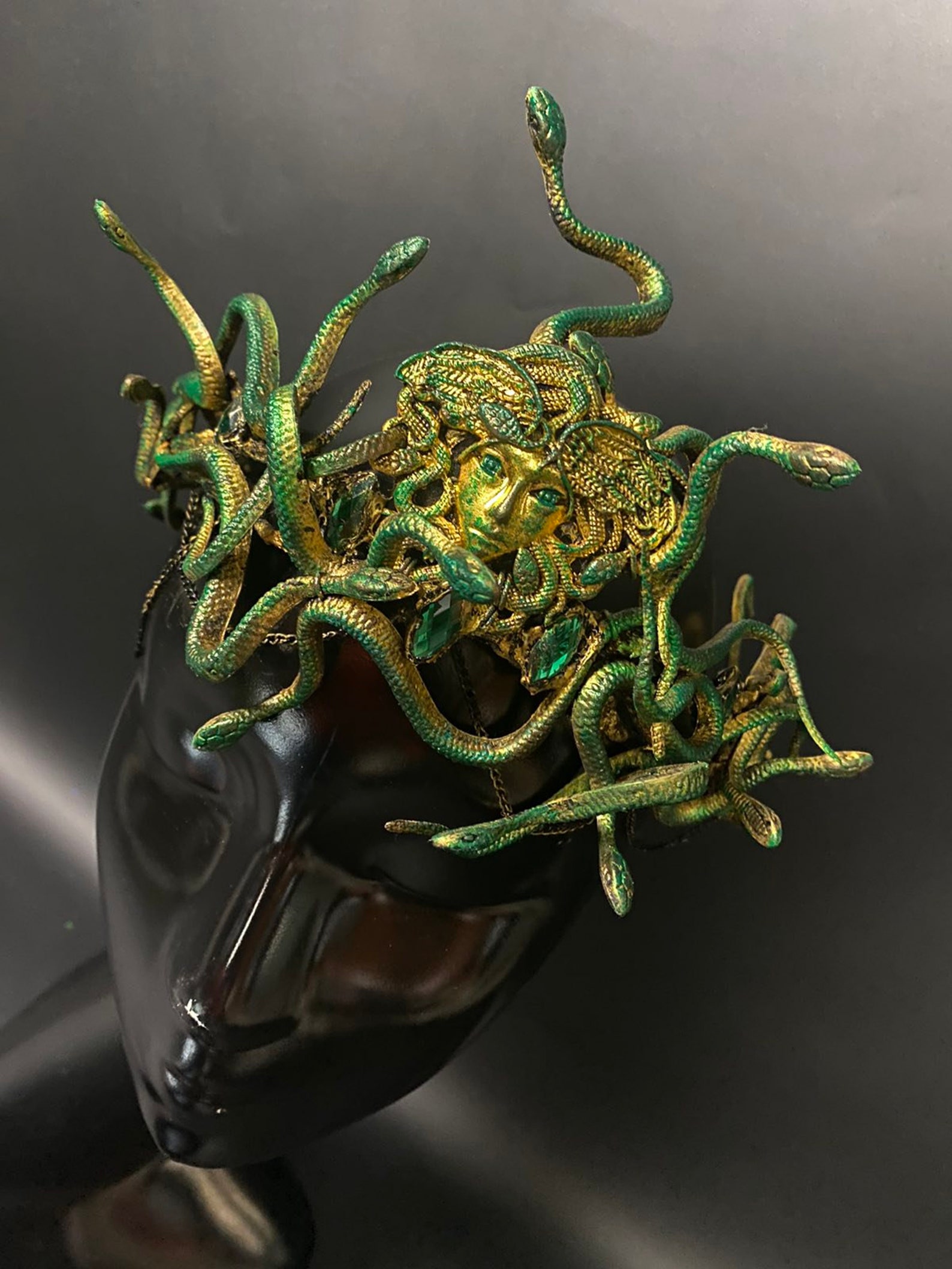 Medusa Gorgon Tiara Medusa Headdress Gothic Snake Crown - Etsy