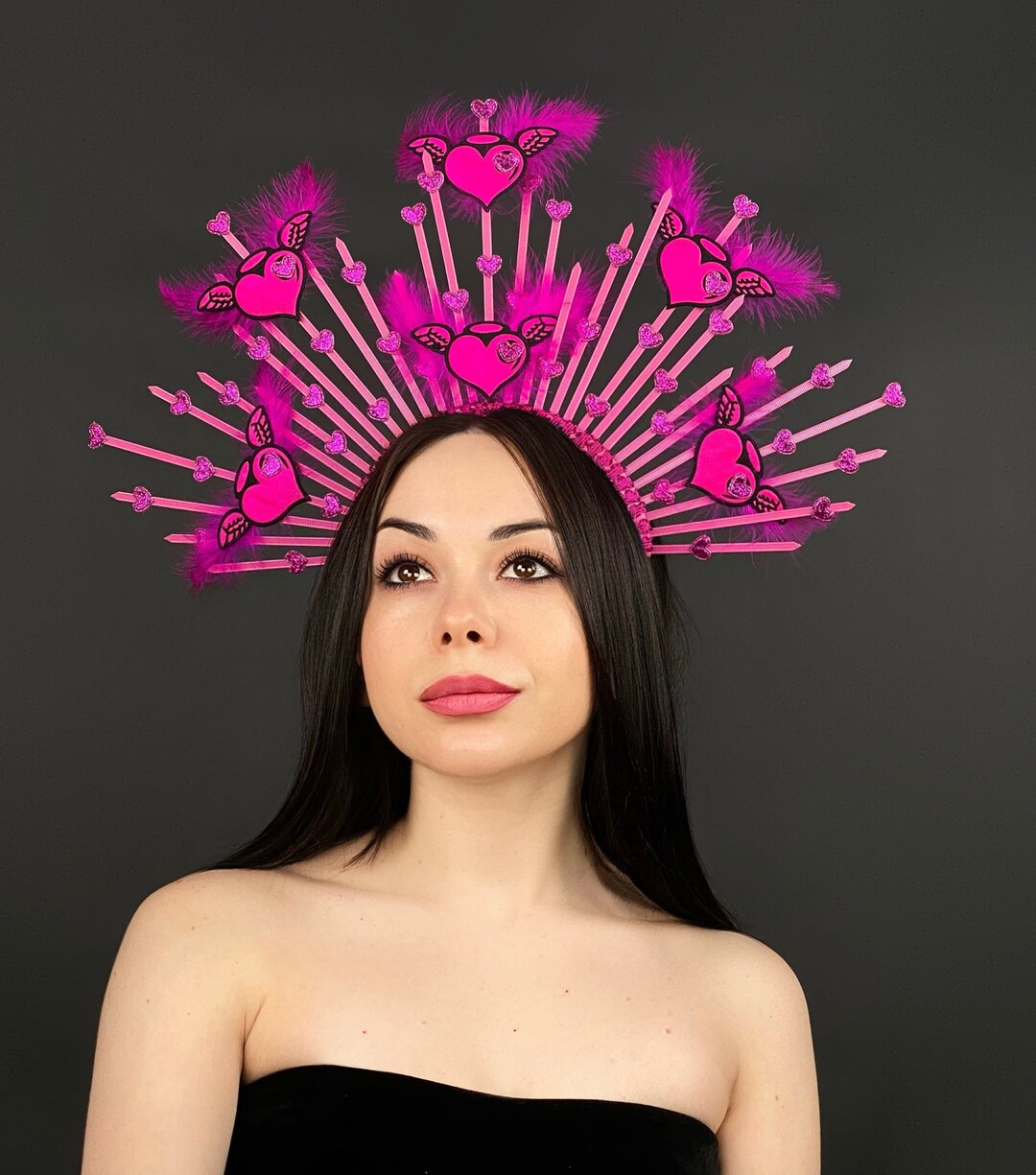 Valentine's Day Headdress, Valentines Headpiece, Valentine Headband ...