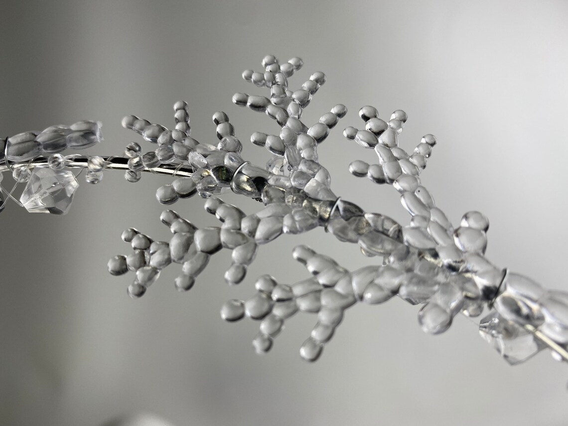 Snow Crystal Crown Ice Queen Crown Crystal Winter Crown | Etsy