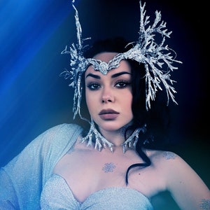 Ice Fairy Tiara, Snow Queen Tiara, Ice Queen Tiara, Winter Queen Crown ...