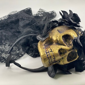 Voodoo Preistess Skull Headband Halloween Headpiece With - Etsy