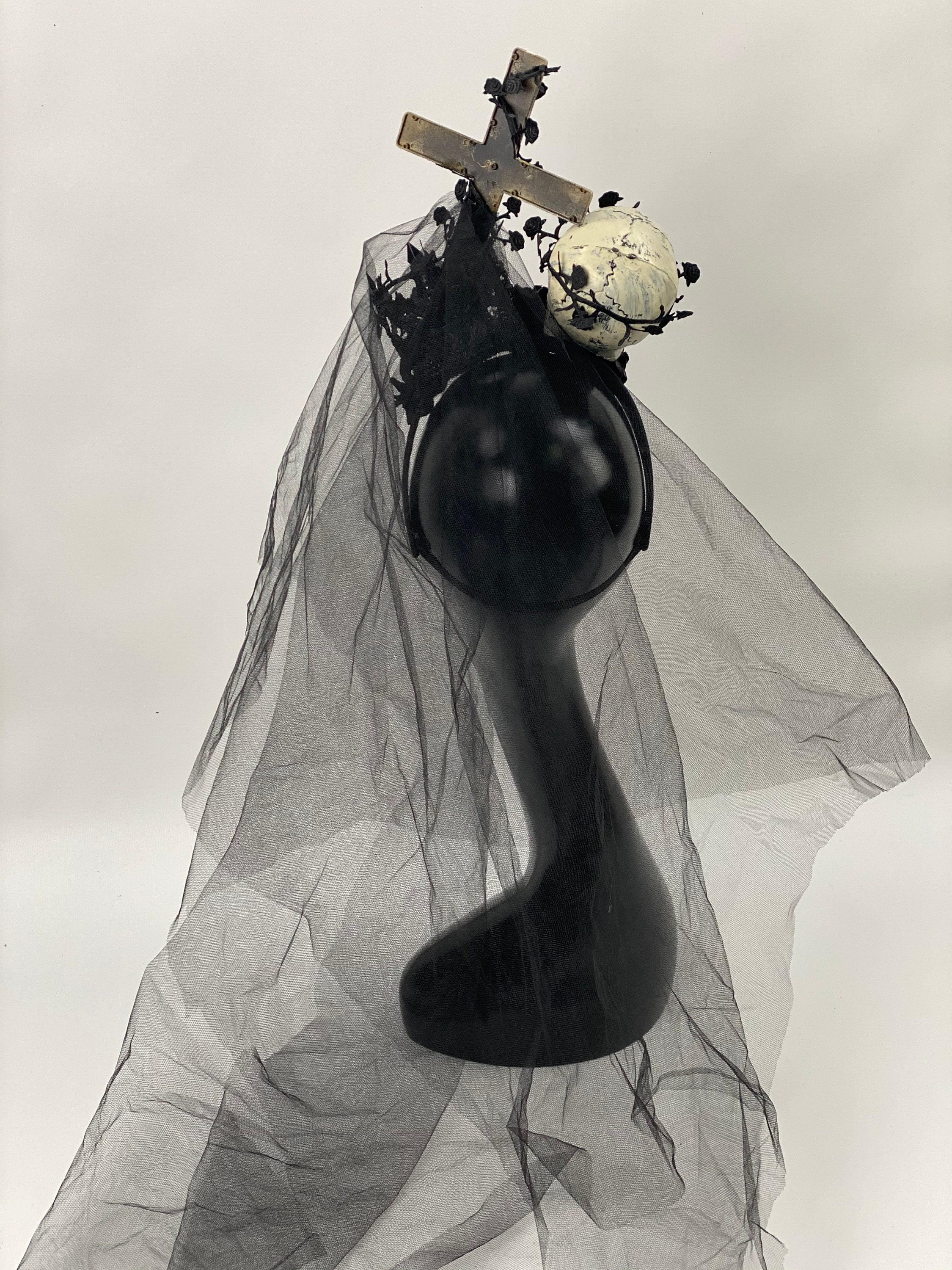 Halloween Headband With Cross Skull Headband Halloween - Etsy