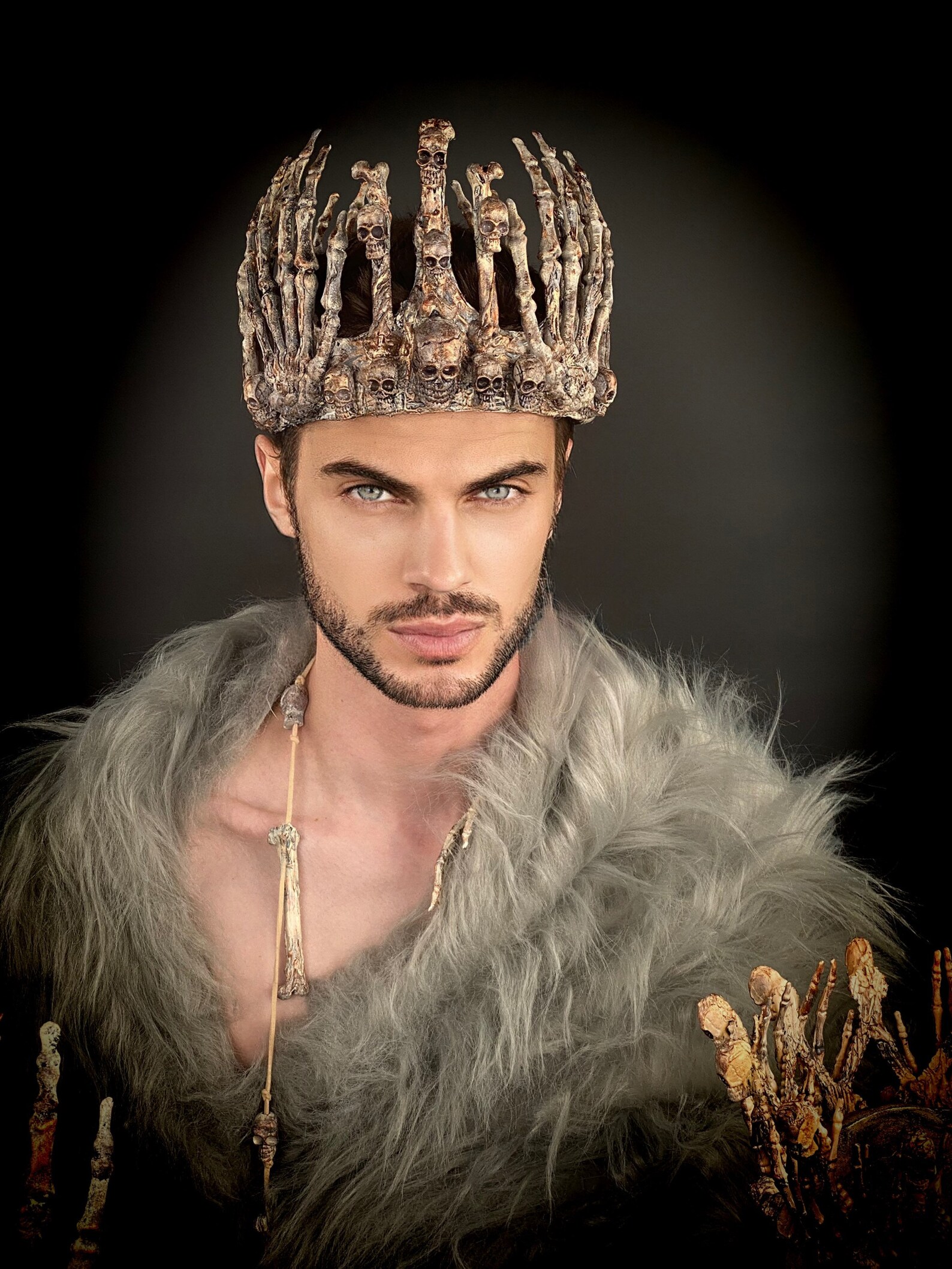 Voodoo Priest Dark Kings Mens Crown Skull King Crown of - Etsy