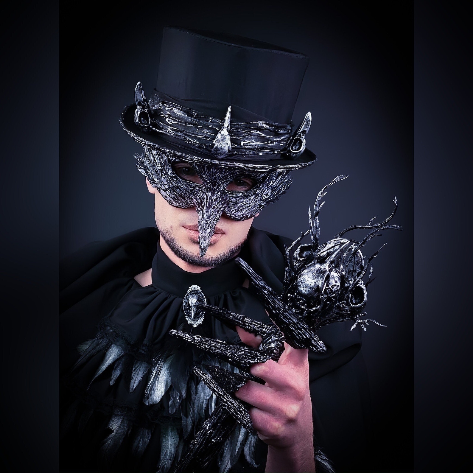 Plague Doctor Raven, Black Crow Mask, Black Bird, Phoenix Enchanter ...