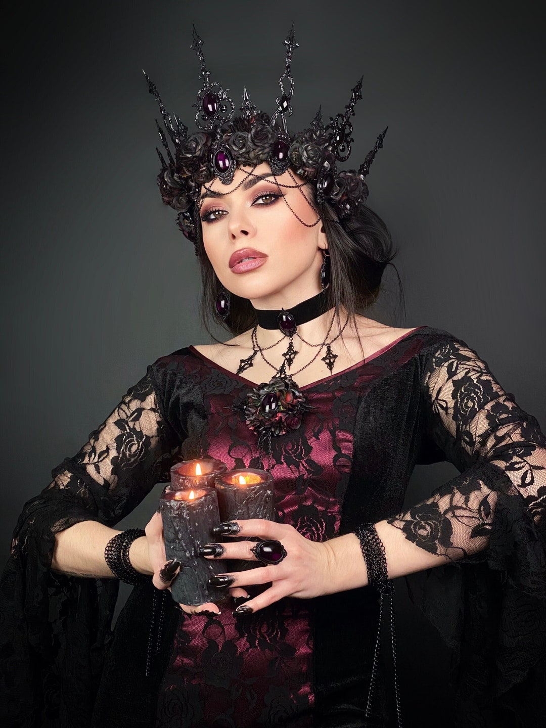 Gothic Crown, Devil Crown, Evil Queen, Sugar Skull, Dark Fairy, Vampire ...