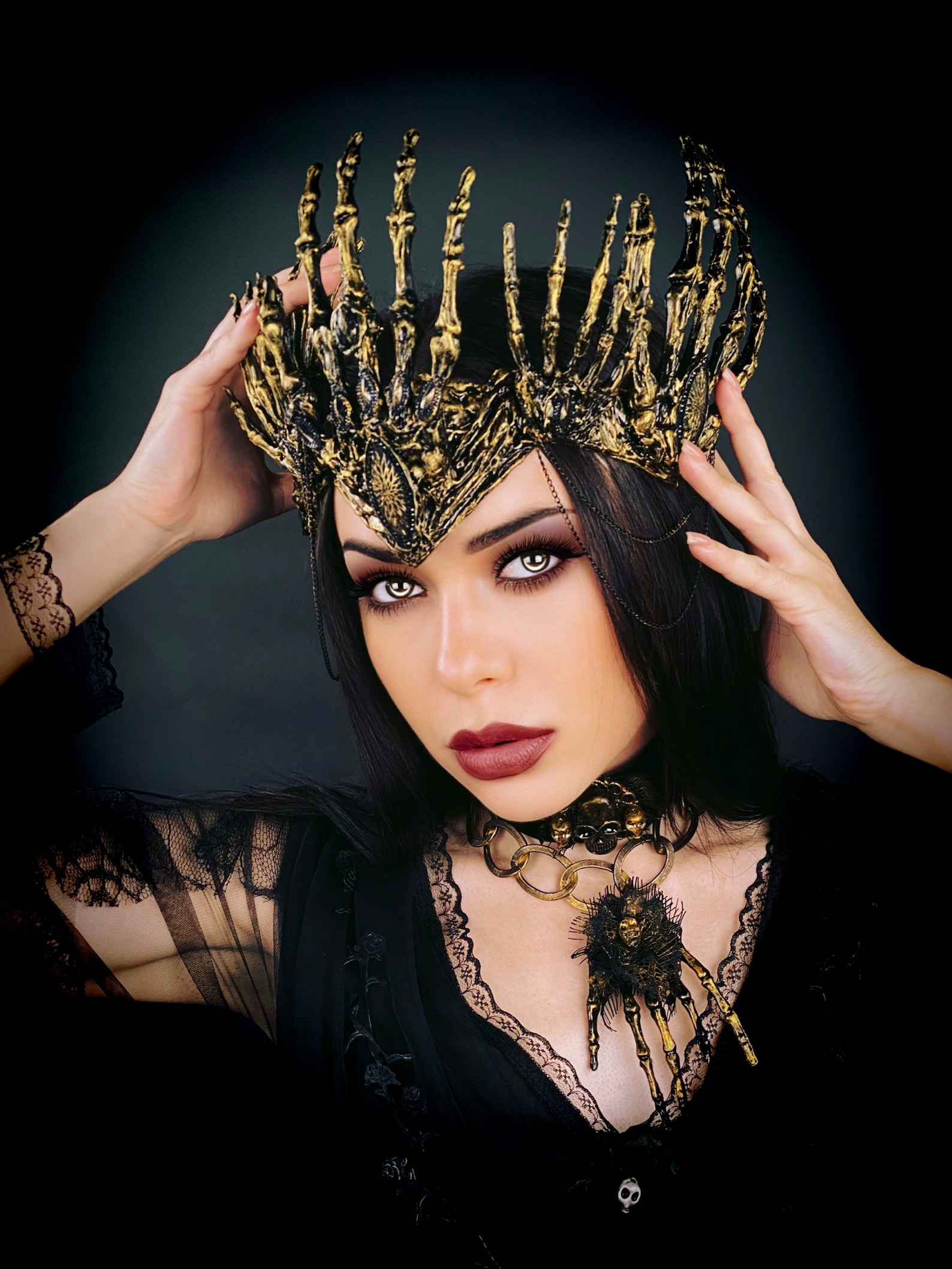 Evil Queen Devil Crown Dark Fairy Crown Witch Crown Gothic - Etsy