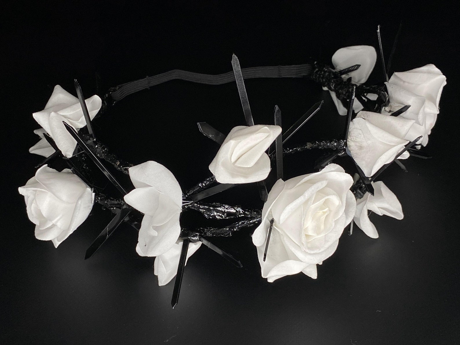 Spiked Crown With Rose Сrown of Thorns Wreath With Thorns - Etsy