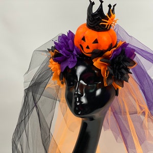 Large Halloween Crown Halloween Pumpkin Costume Halloween - Etsy