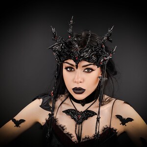 Vampire Tiara, Vampire Queen, Gothic Headpiece, Witch Crown, Dark ...