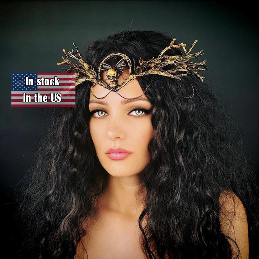 Woodland Tiara Devil Crown Dark Fairy Headpiece Goth Crown - Etsy