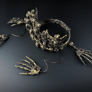 Death Skull Crown, Evil Queen, Dark Fairy Crown, Vampire Crown, Gothic ...