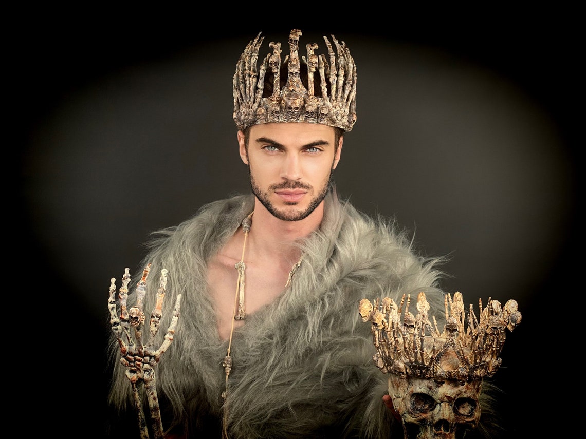 Voodoo Priest Dark Kings Mens Crown Skull King Crown of - Etsy