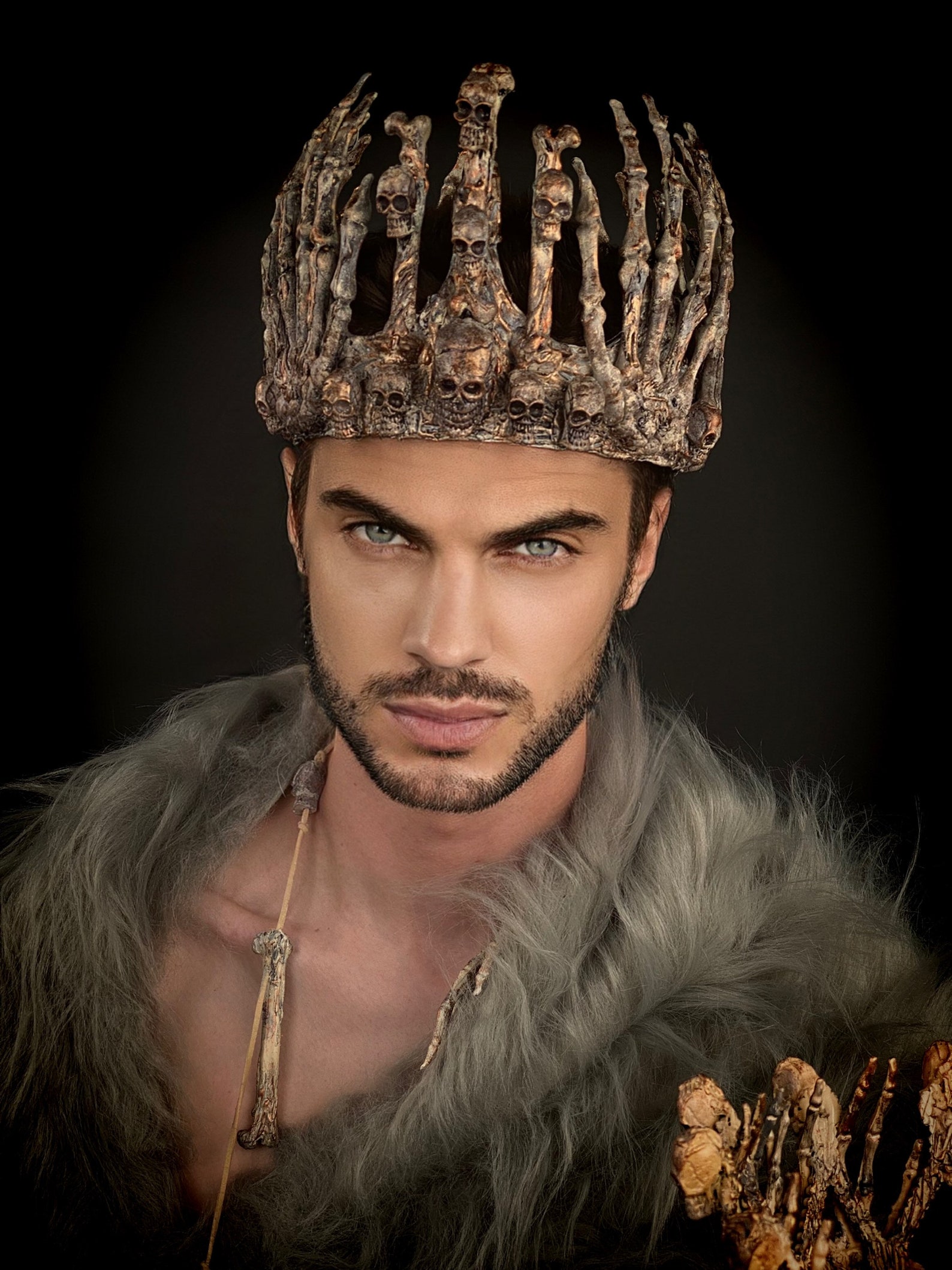Voodoo Priest Dark Kings Mens Crown Skull King Crown of - Etsy