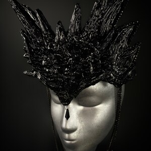 Dragon Queen Tiara, Black Dragon Crown, Dragon Fairy Tiara, Fantasy ...