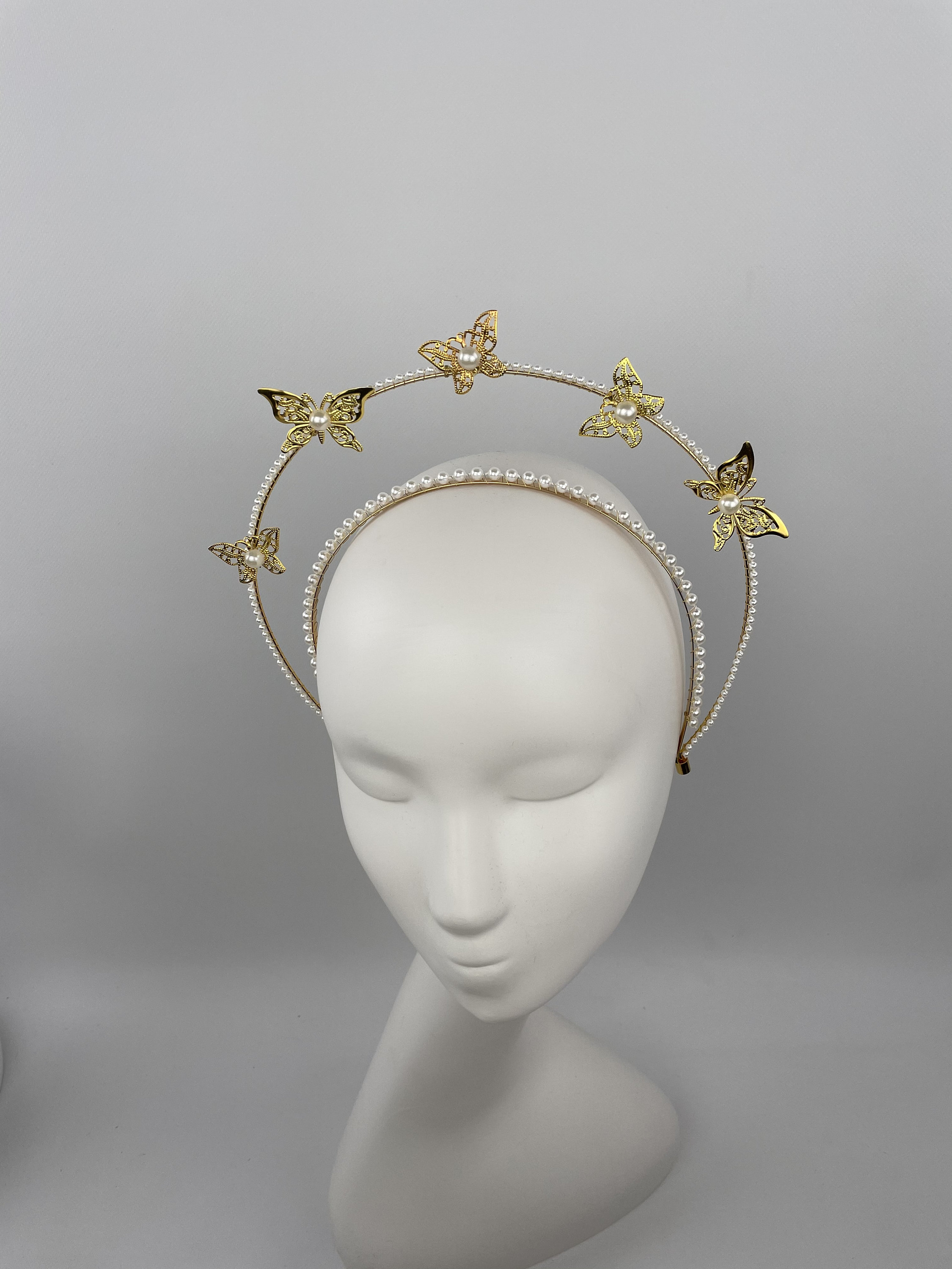 Butterfly Crown Gold Halo Crown Glitter Halo Halo - Etsy