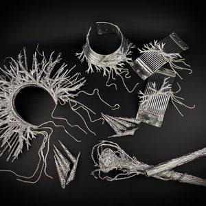 Luxury Ice Crown, Ice Queen, Snow Crystal Crown, Crown With Snowflakes ...