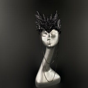 Dragon Queen Tiara, Black Dragon Crown, Dragon Fairy Tiara, Fantasy ...