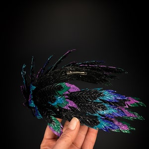 Fire Bird Tiara, Bird of Paradise Headdress, Bird Phoenix, Colored Bird ...