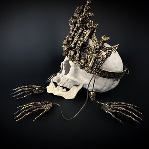 Death Skull Crown, Evil Queen, Dark Fairy Crown, Vampire Crown, Gothic ...