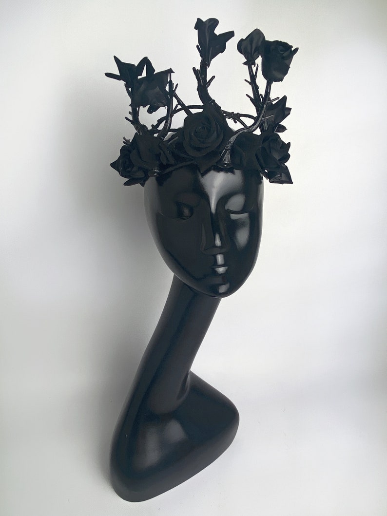 Dark Forest Crown Evil Queen Crown Dark Fairy Headpiece - Etsy