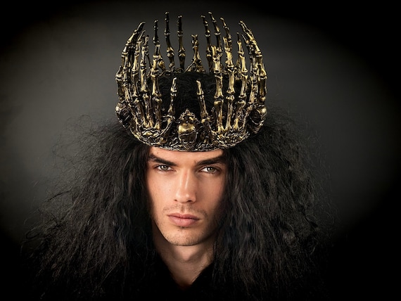 Large Men's Crown Dark Lord King of Darkness Death - Etsy