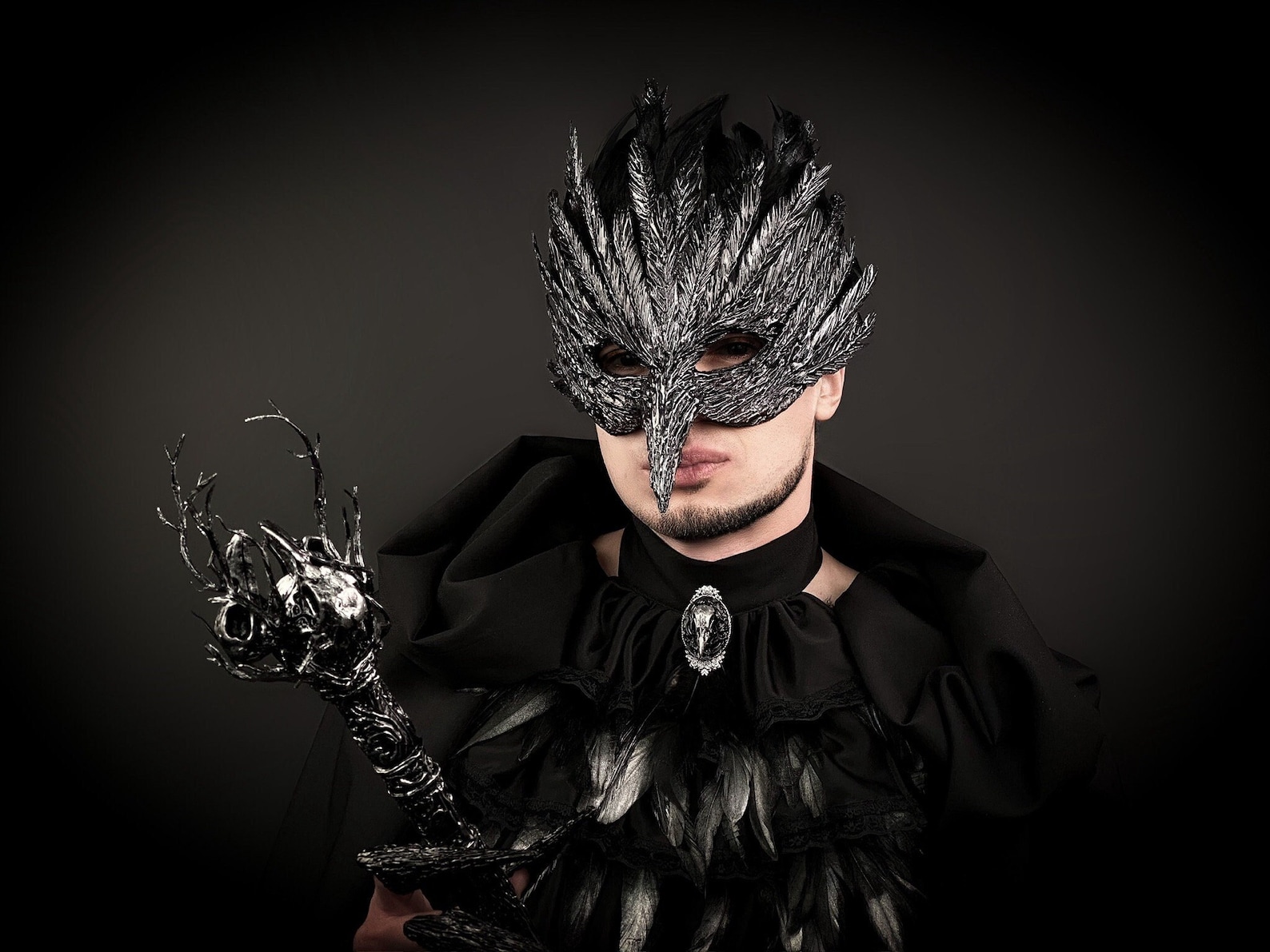 Plague Doctor Raven, Black Crow Mask, Black Bird, Phoenix Enchanter ...