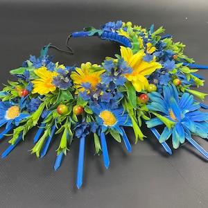 Ukrainian Crown With Daisies, Floral Halo Crown, Ukrainian Flower ...