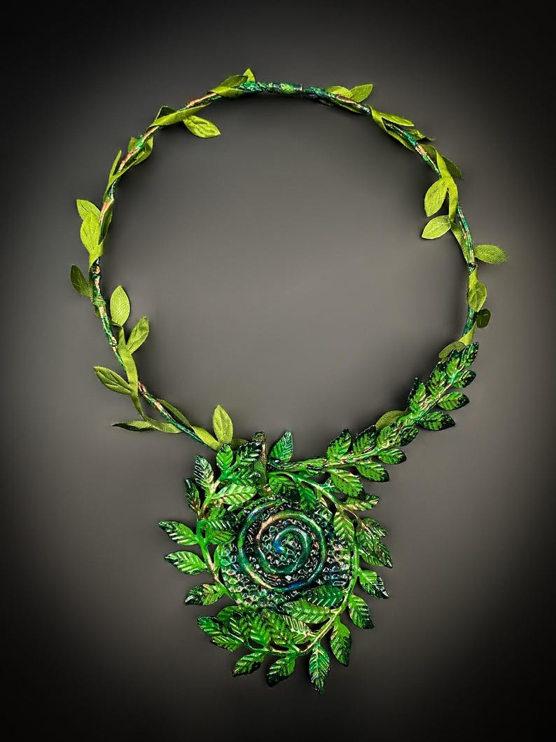 Mardi Gras-kostuum, godin Gaia-kostuum, groene tule jurk, accessoires ...