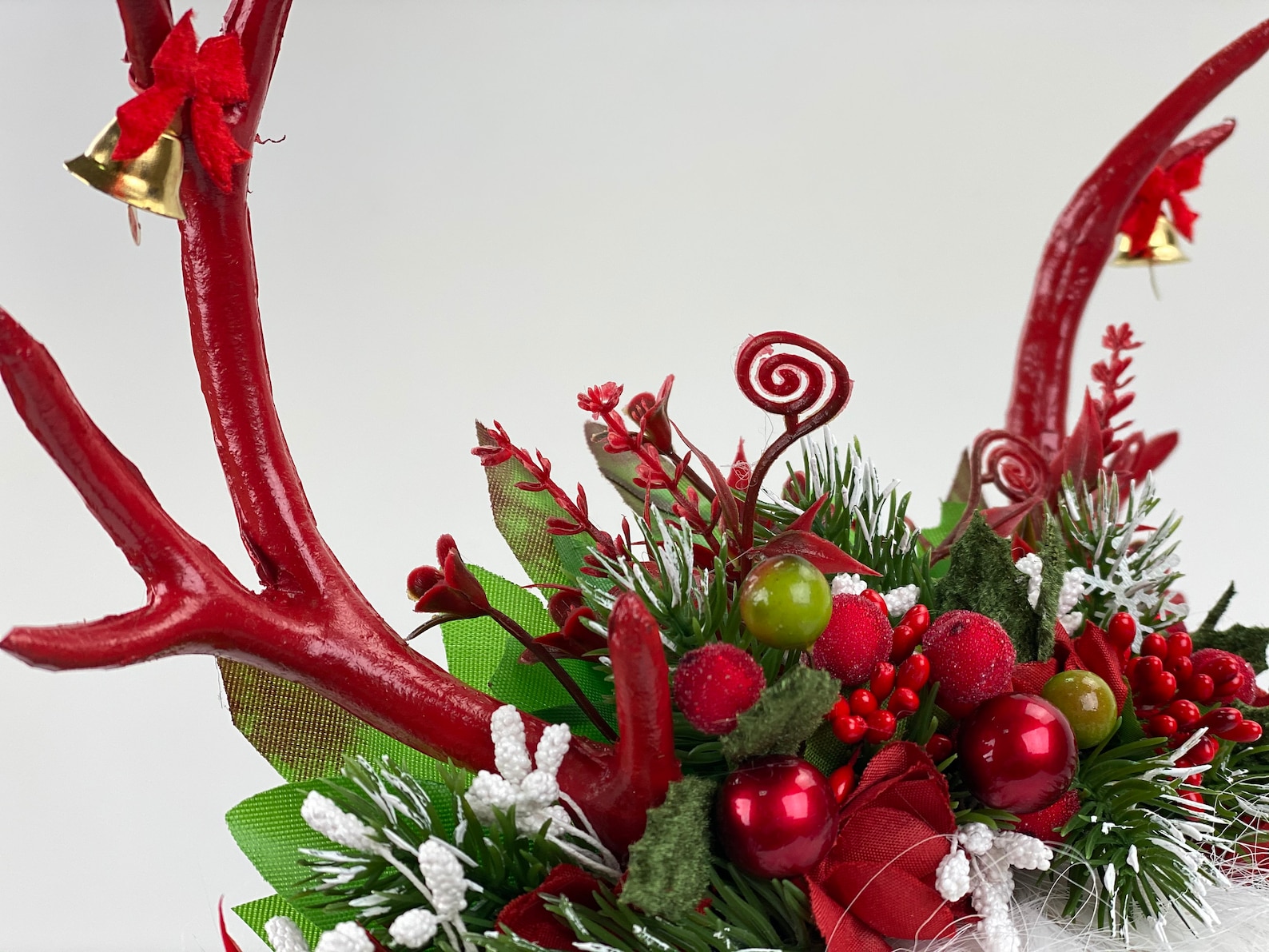 Reindeer Christmas Antlers Headband Rudolphs Reindeer Etsy
