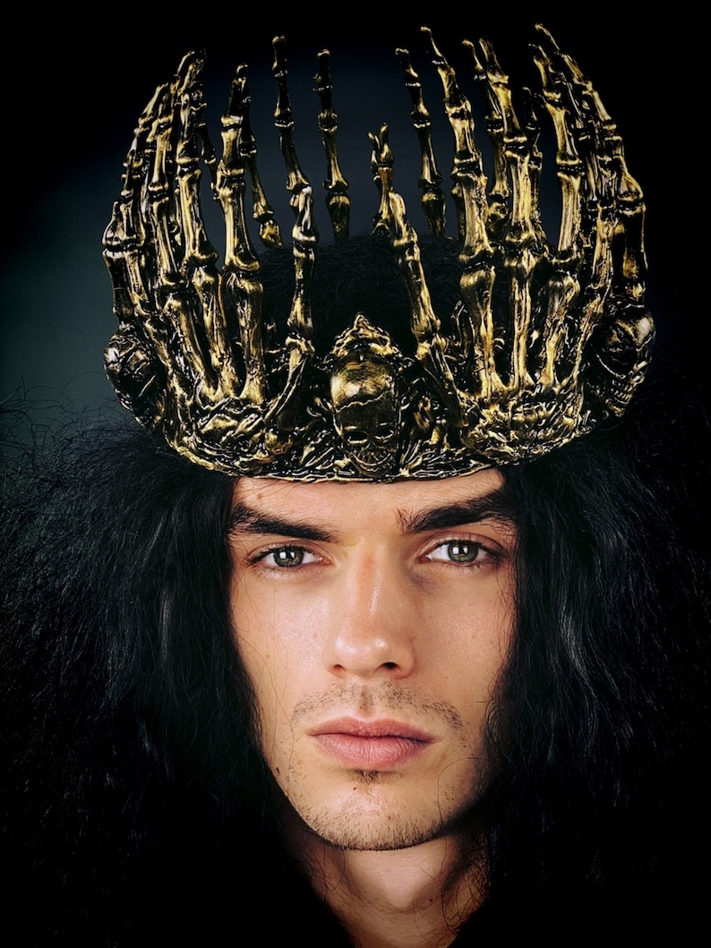 Large Men's Crown Dark Lord King of Darkness Death - Etsy