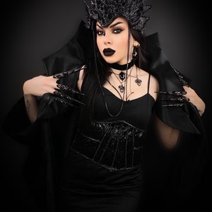 Dragon Queen Tiara, Black Dragon Crown, Dragon Fairy Tiara, Fantasy ...