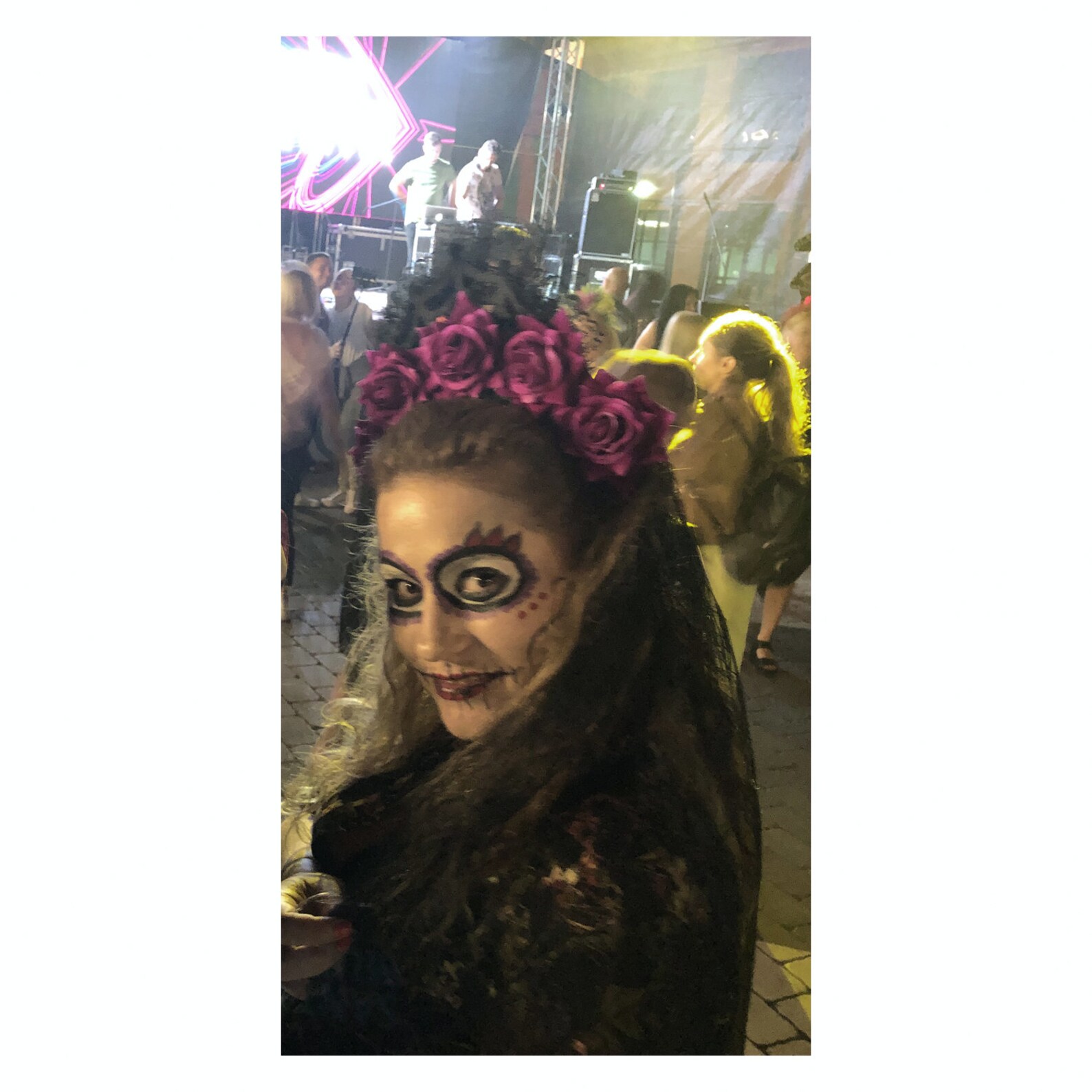 Mexican Red Rose Flower Crown Dia de los Muertos Headpiece | Etsy