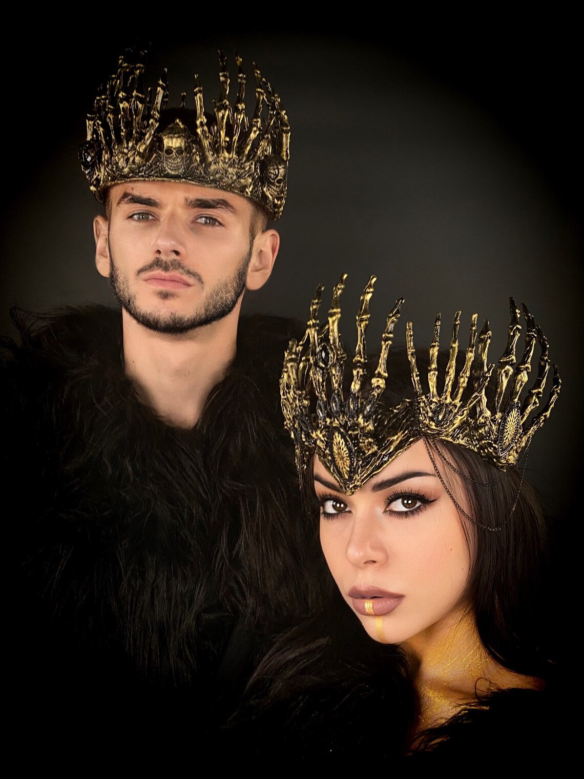 Large Men's Crown Dark Lord King of Darkness Death - Etsy