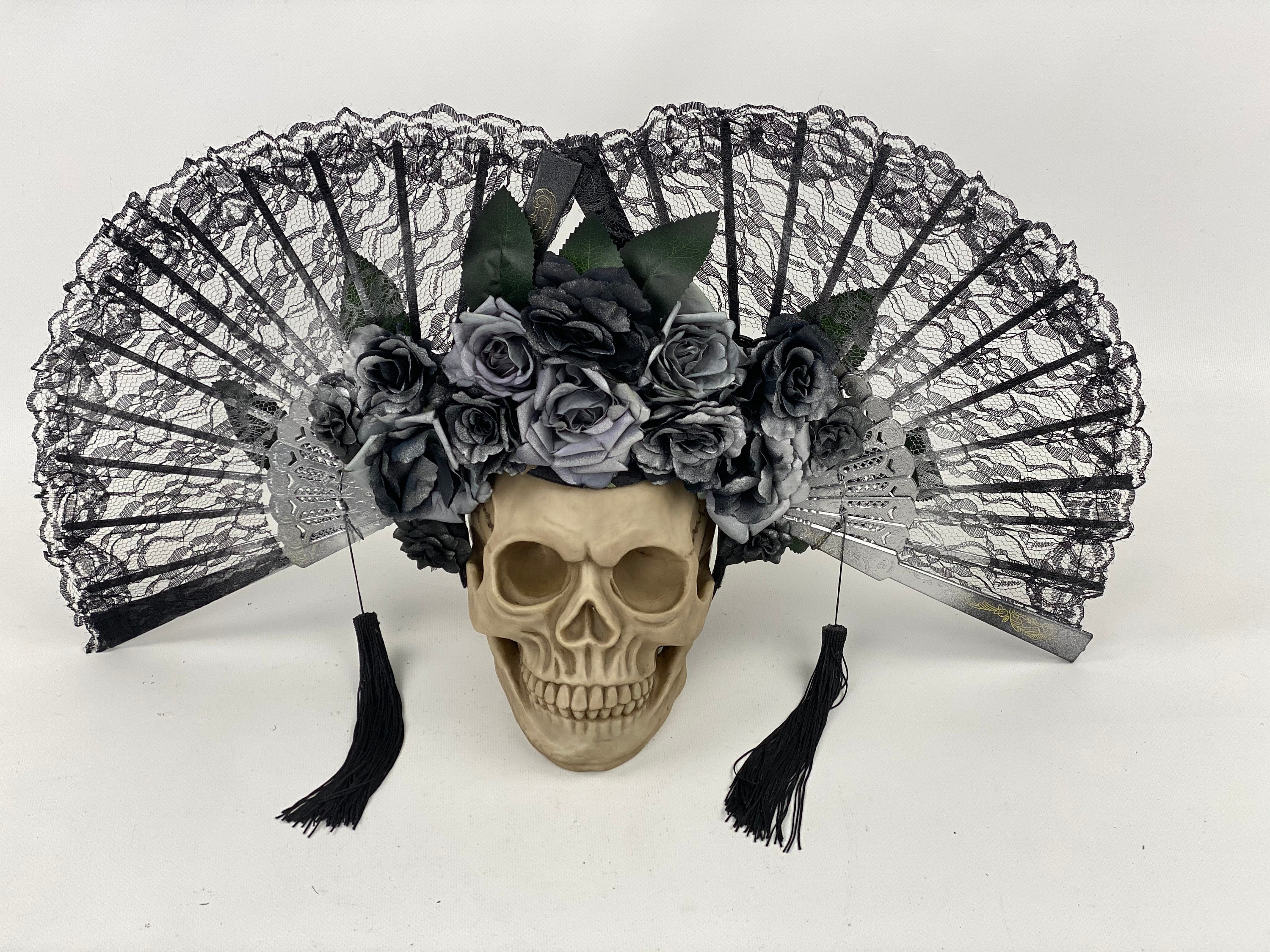 Asian Fan Headdress Geisha Headdress Burlesque Headpiece | Etsy