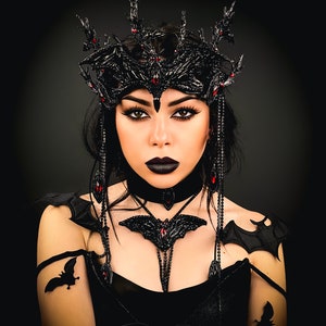 Vampire Tiara, Vampire Queen, Gothic Headpiece, Witch Crown, Dark ...