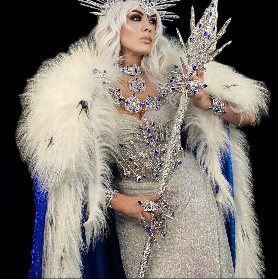 Ice Queen Cape, Royal Blue Cape, Unisex Cosplay - Etsy UK
