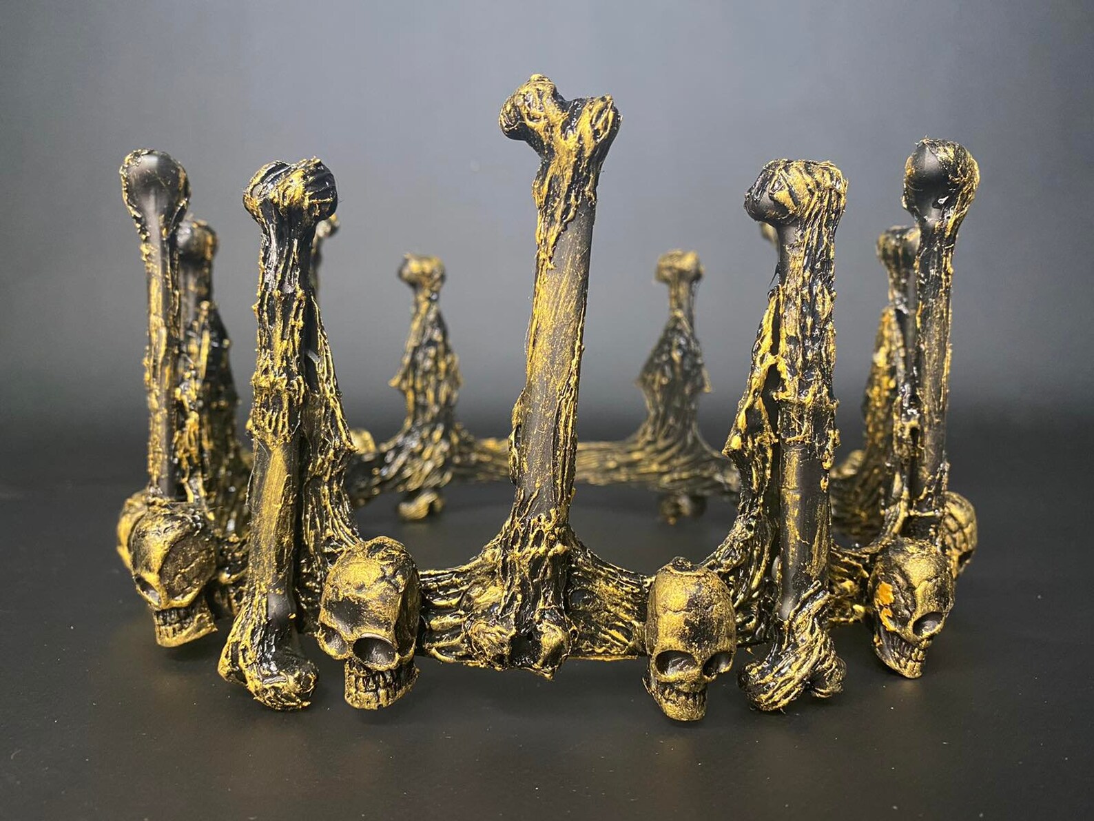 Unisex Bones Gothic Crown Death Skull Crown Skull King - Etsy