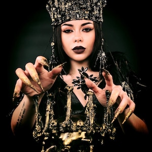 Pair of Crowns for Woman and Man, King and Queen of Bones, Evil Queen ...