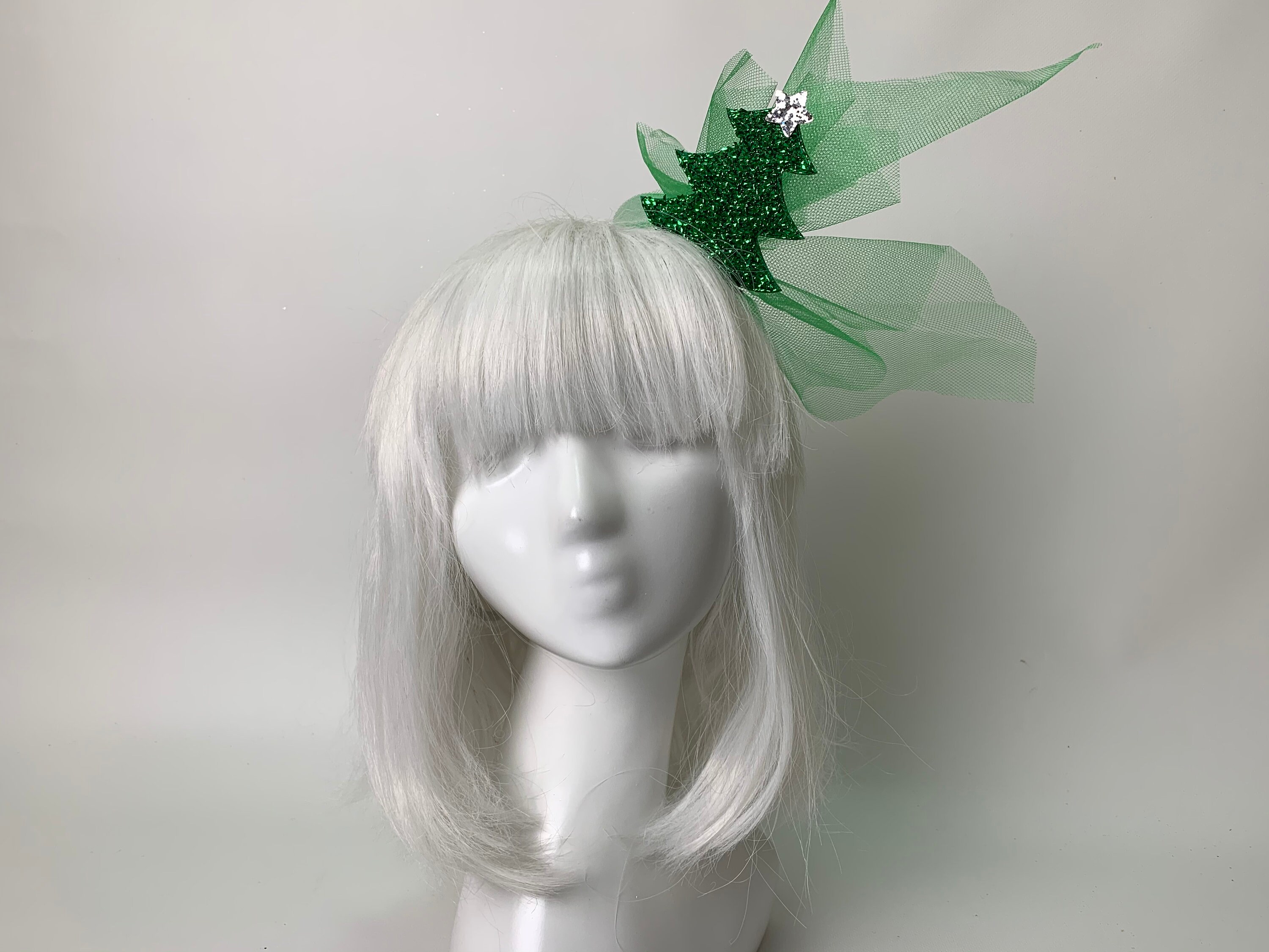 Christmas Tree Hair Clip Christmas Tree Headband Green Xmas - Etsy