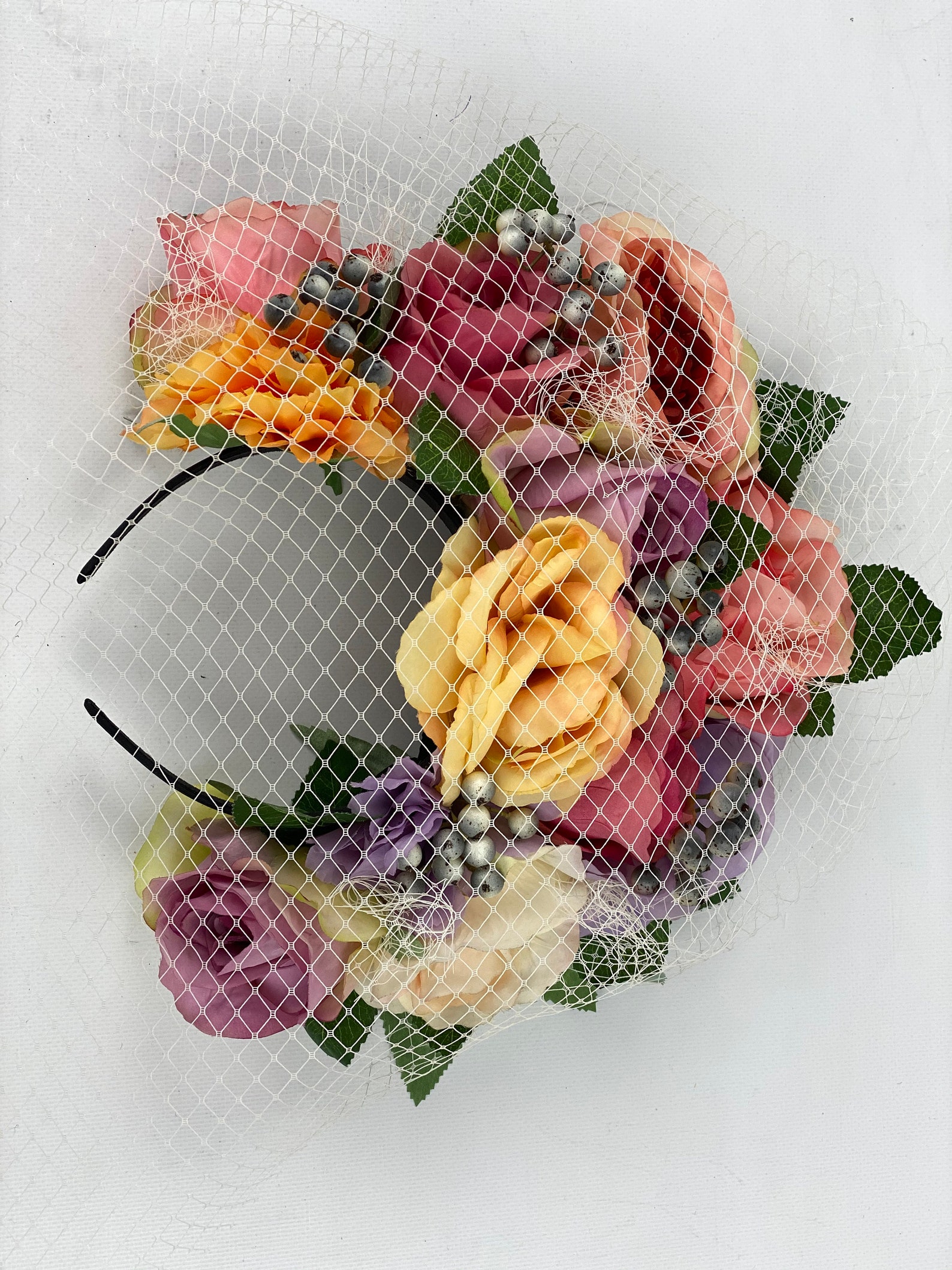 Large Flower Crown Flower Crown Wedding Flower Headdress | Etsy