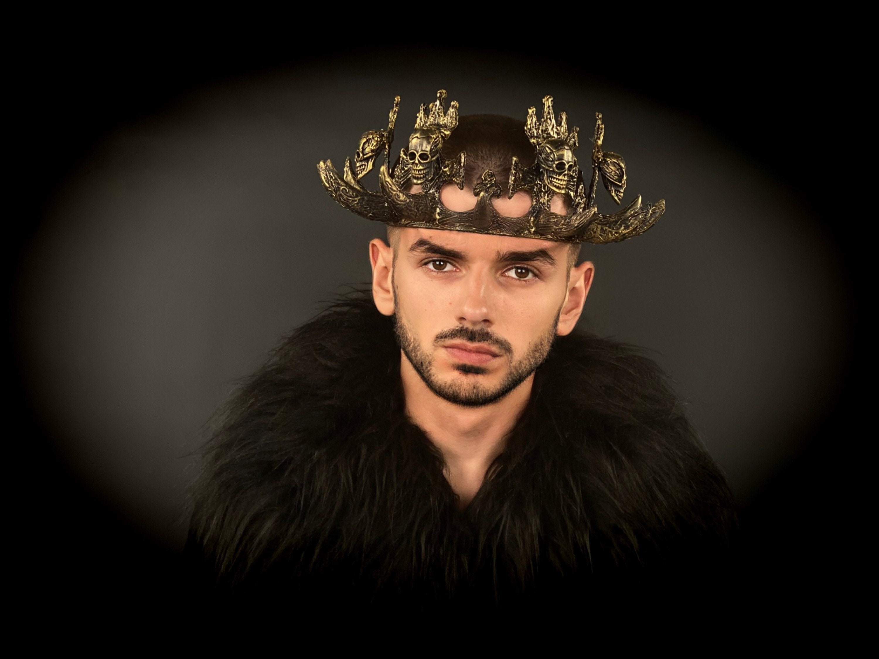 Dark King Crown King of Death King of Skulls Death Skull - Etsy