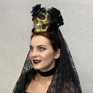 Voodoo Preistess Skull Headband Halloween Headpiece With - Etsy