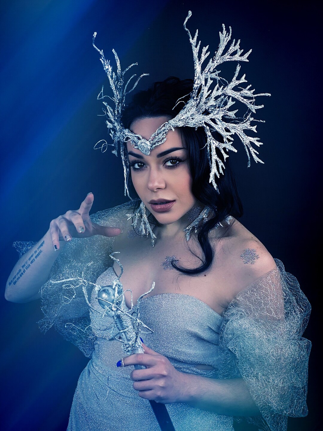 Ice Fairy Tiara, Snow Queen Tiara, Ice Queen Tiara, Winter Queen Crown ...