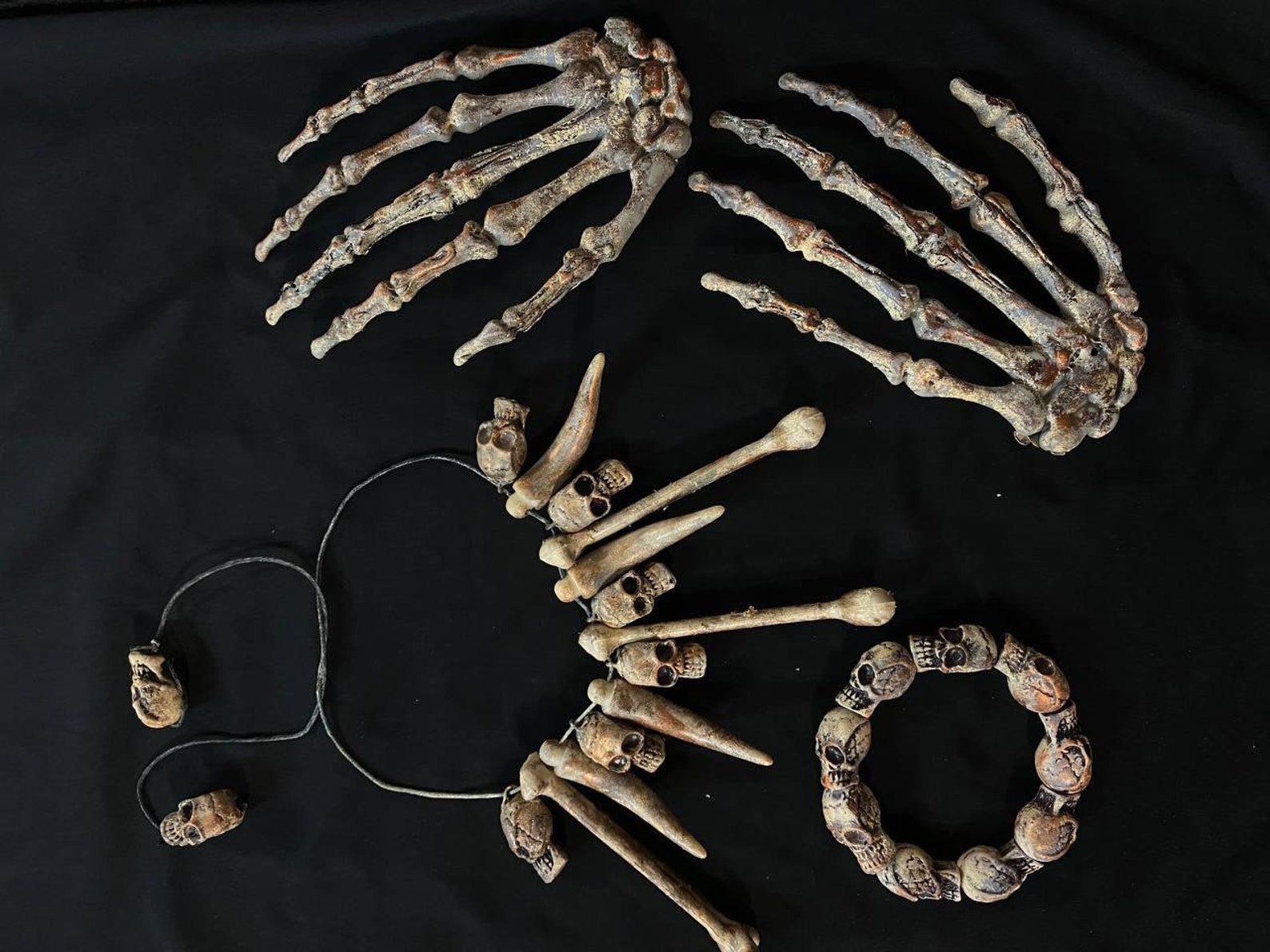 Bone and Skeleton Jewelry Set Skeleton Accessories Skeleton - Etsy