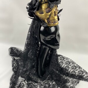 Voodoo Preistess Skull Headband Halloween Headpiece With - Etsy